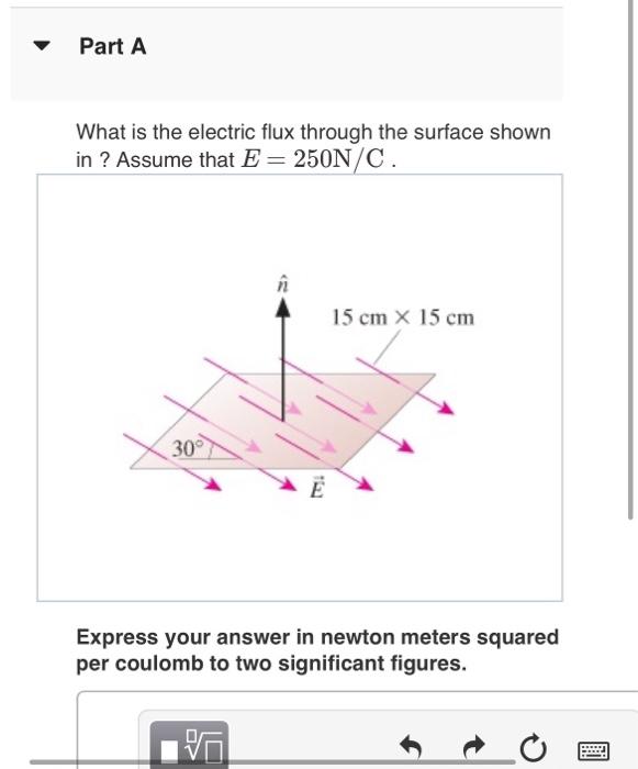 Solved What is the electric flux through the surface shown | Chegg.com