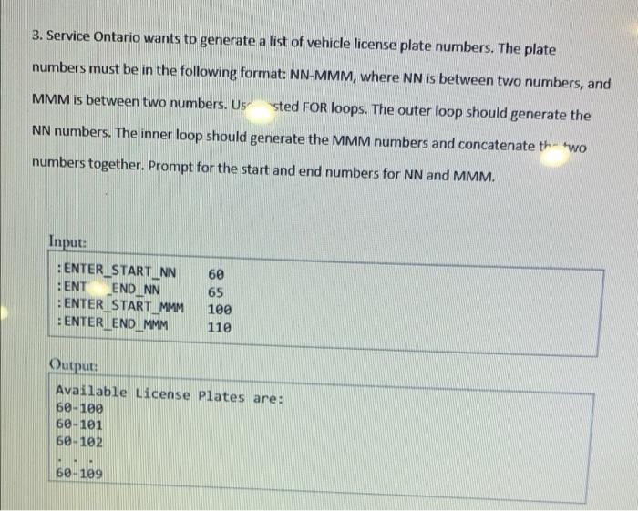 Solved Assignment 3 Control Structures 1. The Loyalty | Chegg.com