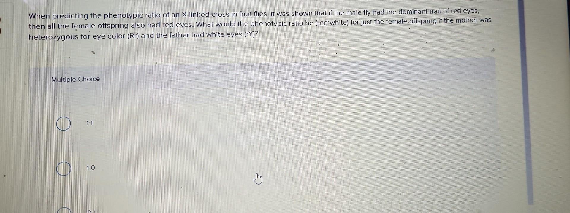 Solved When predicting the phenotypic ratio of an X-linked | Chegg.com