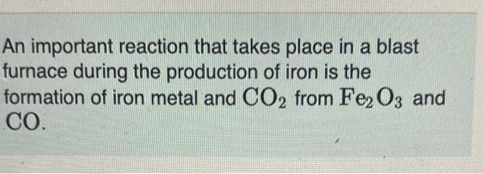 Solved An important reaction that takes place in a blast | Chegg.com