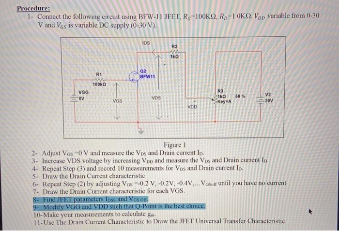Procedure: 1- Connect the following circuit using | Chegg.com
