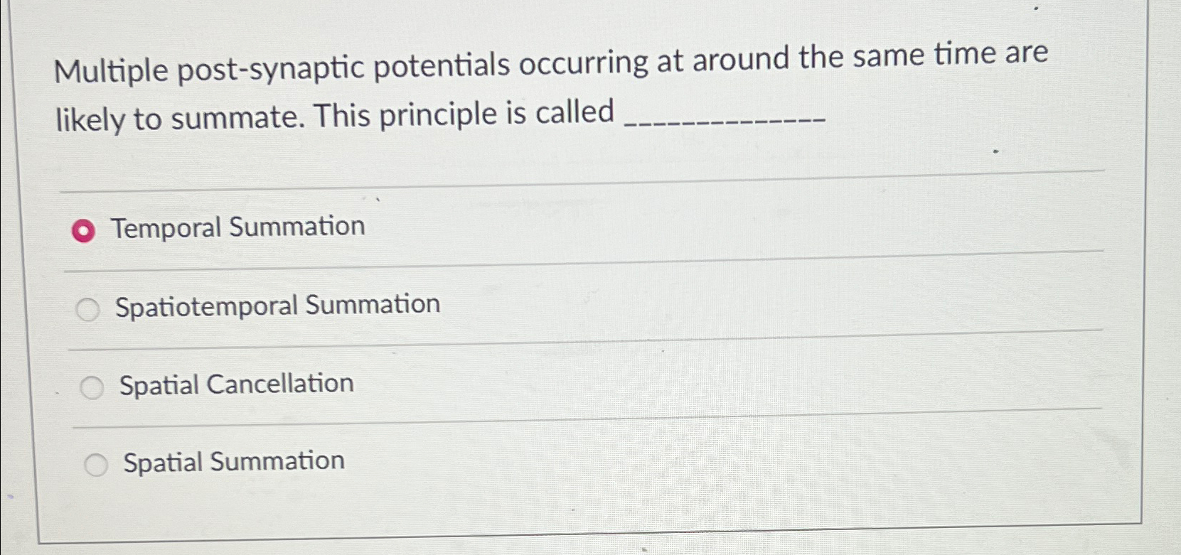 Solved Multiple post-synaptic potentials occurring at around | Chegg.com