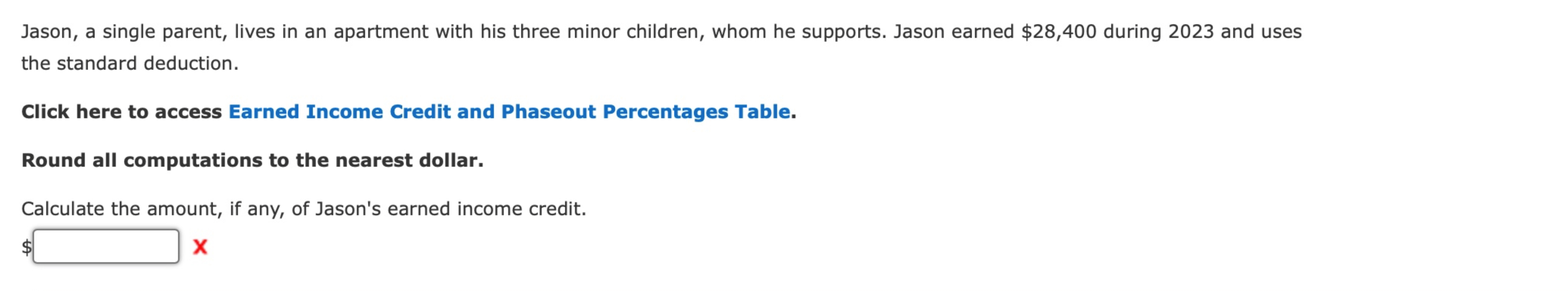 Solved Jason, a single parent, lives in an apartment with | Chegg.com