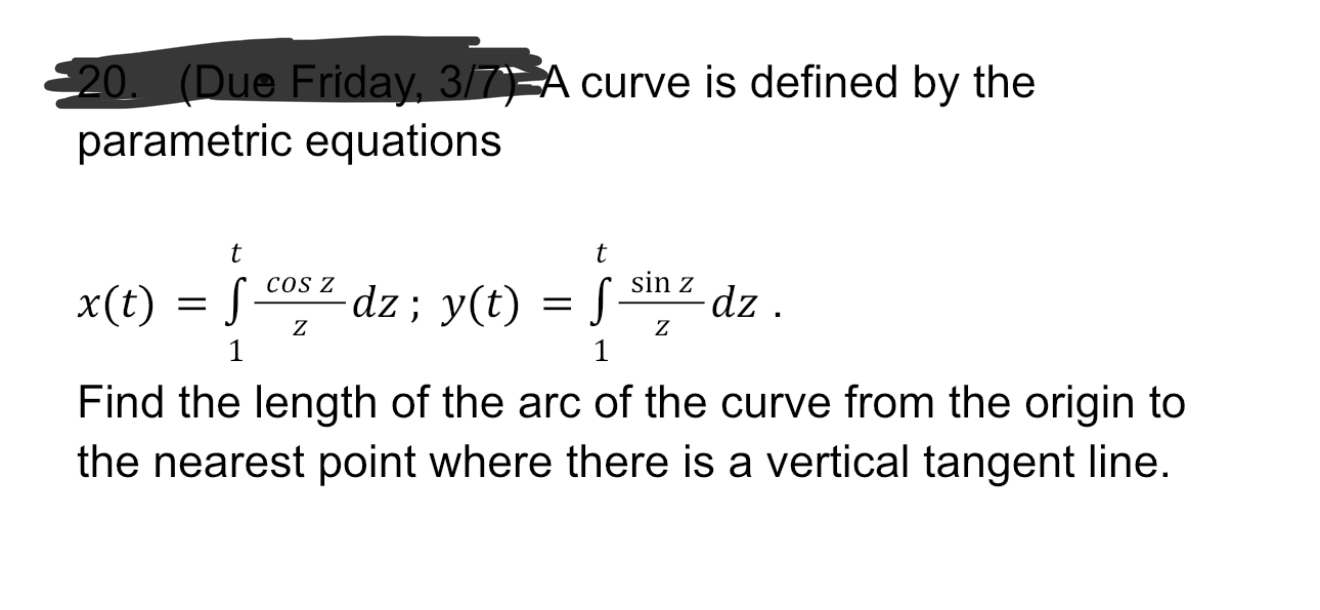 [solved] A Curve Is Defined By The Parametric Equations X