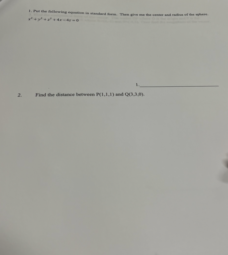 Solved Put the following equation in standard form. Then | Chegg.com