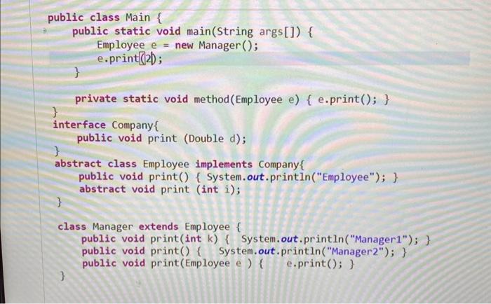 Solved public class Main \{ public static void main(String | Chegg.com