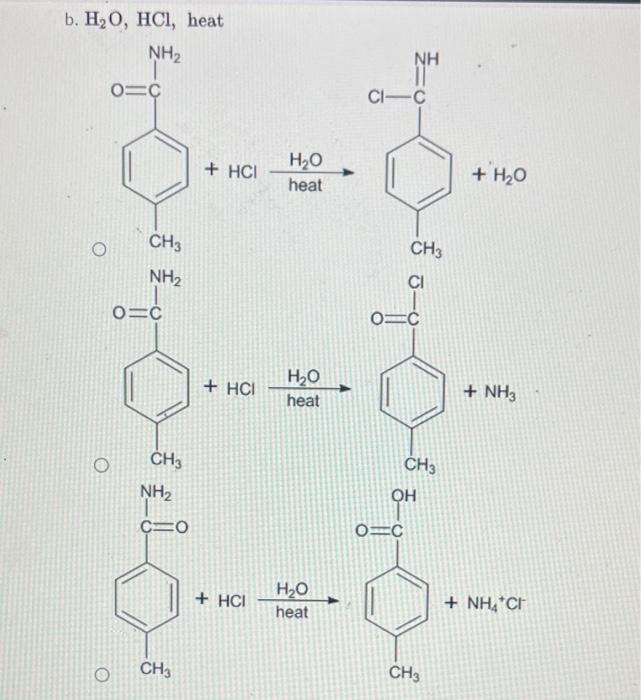 Solved What product forms when 4-methylbenzamide, | Chegg.com