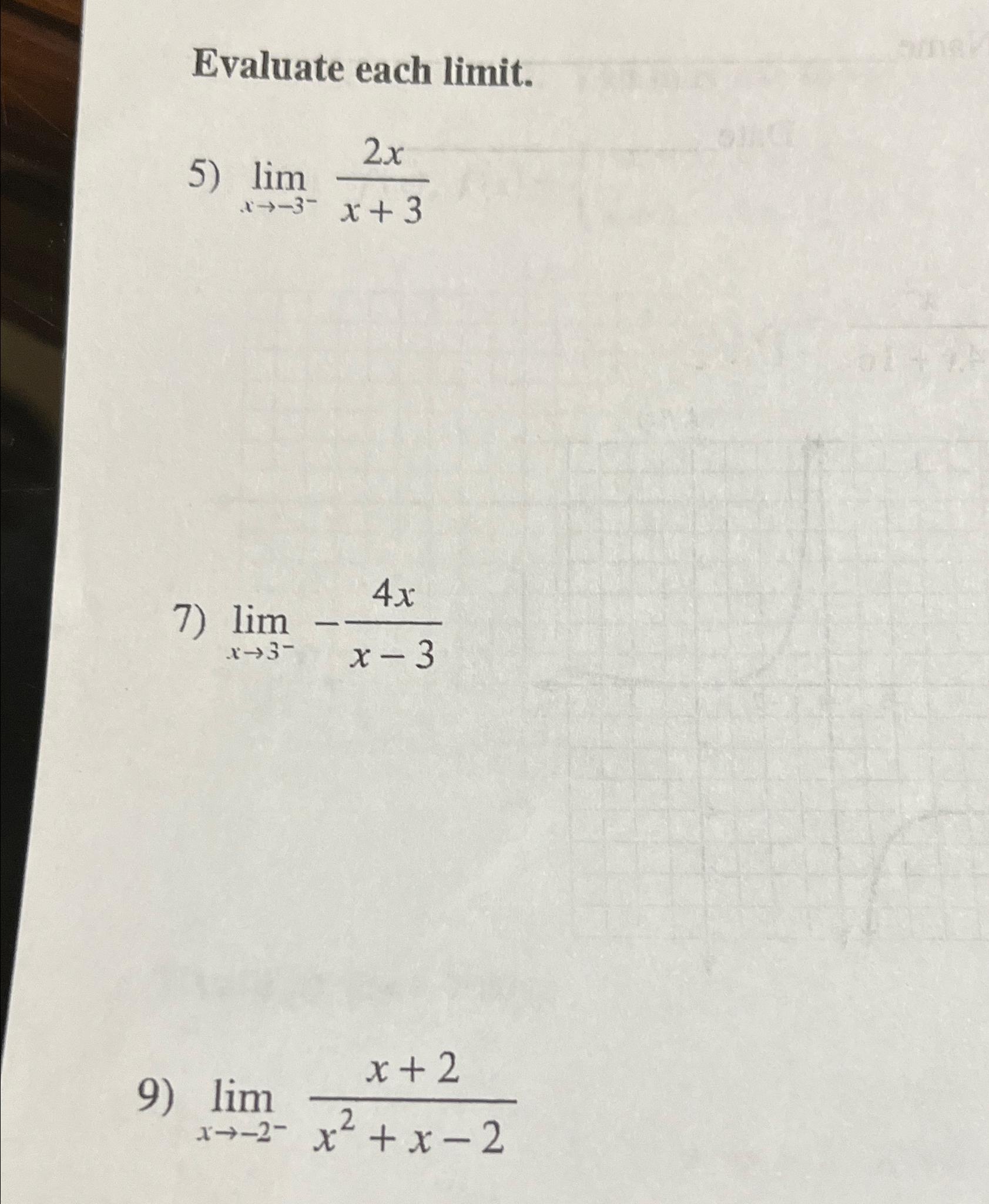 Solved Evaluate each | Chegg.com
