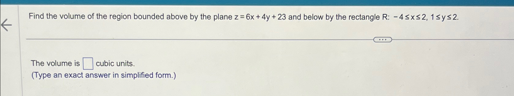 Solved Find the volume of the region bounded above by the | Chegg.com