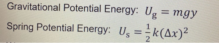 Solved PEgrav= gravitational potential energyPEelas= spring | Chegg.com