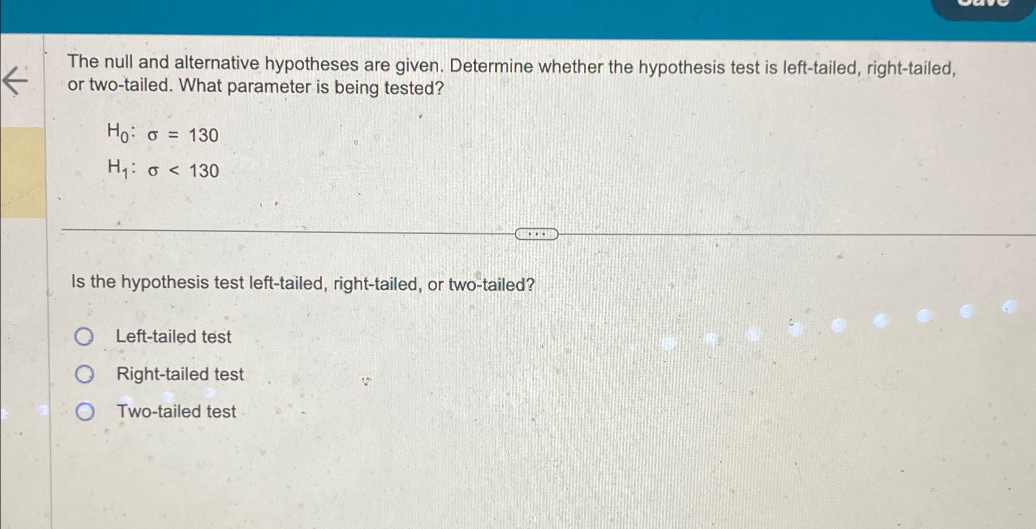 Solved The null and alternative hypotheses are given. | Chegg.com