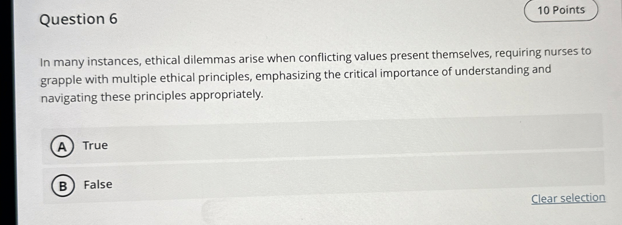 Solved Question 610 ﻿PointsIn many instances, ethical | Chegg.com