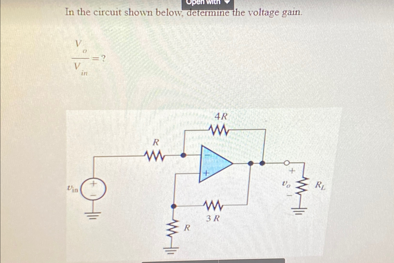Solved In the circuit shown below, determine the voltage | Chegg.com