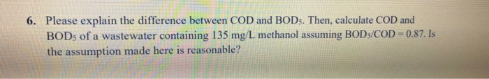 Solved 6. Please explain the difference between COD and | Chegg.com