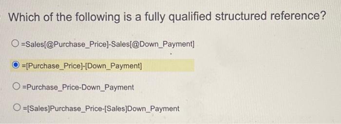 Solved Which of the following is a fully qualified | Chegg.com