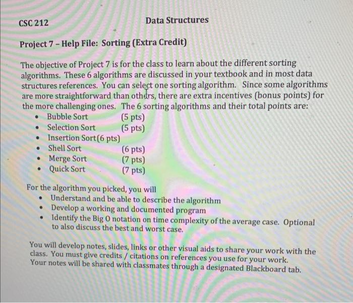 Solved Python project. Use the quick sort or merge sort | Chegg.com