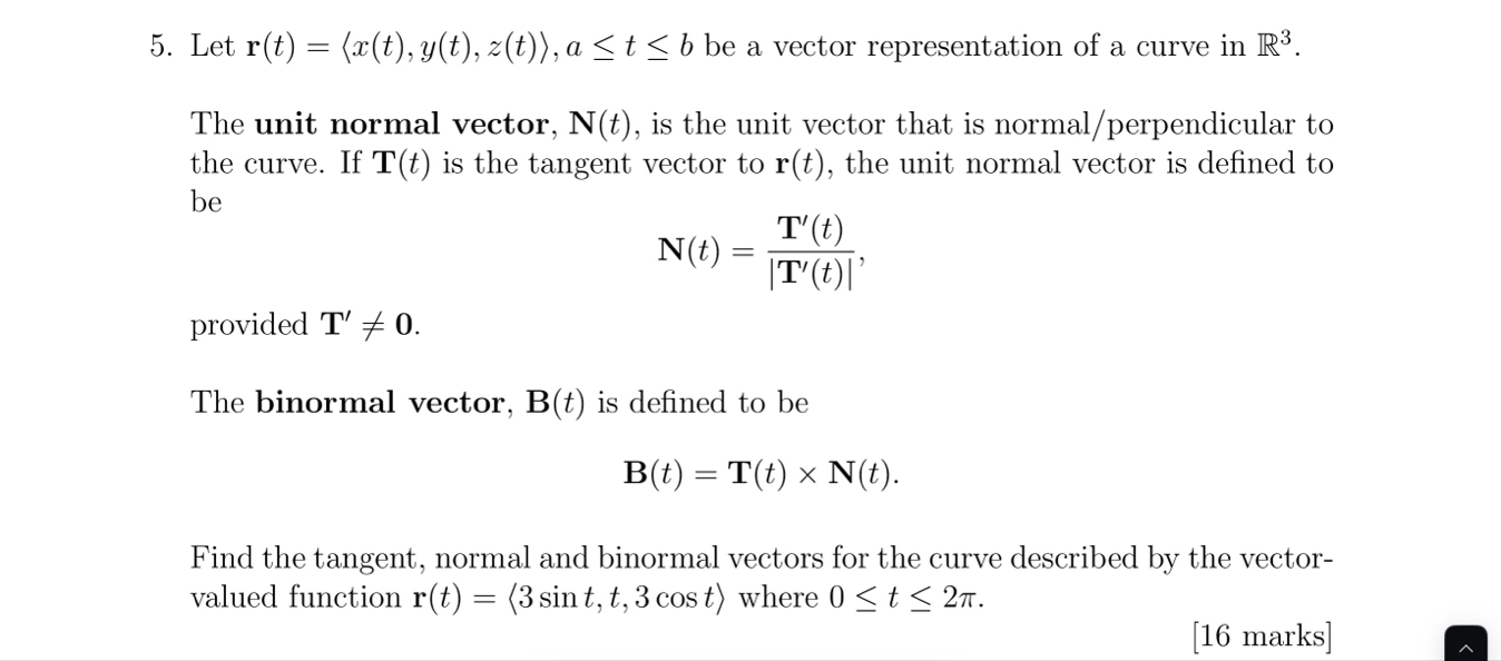 Solved Let r(t)=(:x(t),y(t),z(t):),a≤t≤b ﻿be a vector | Chegg.com