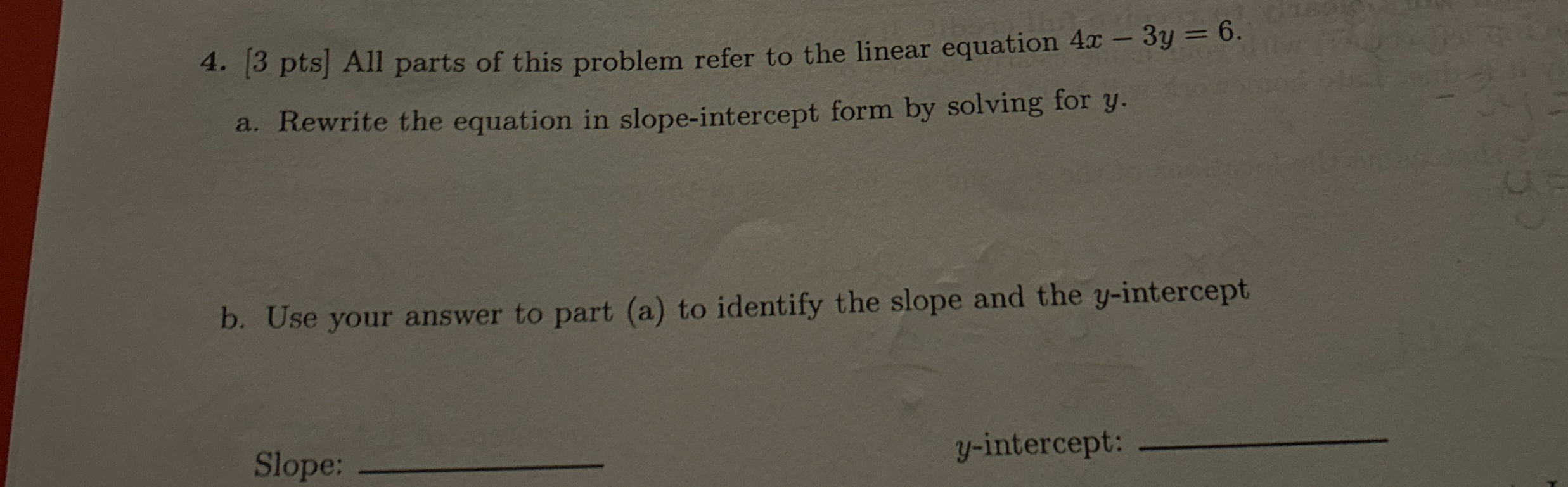 Solved 3pts ﻿All parts of this problem refer to the linear | Chegg.com