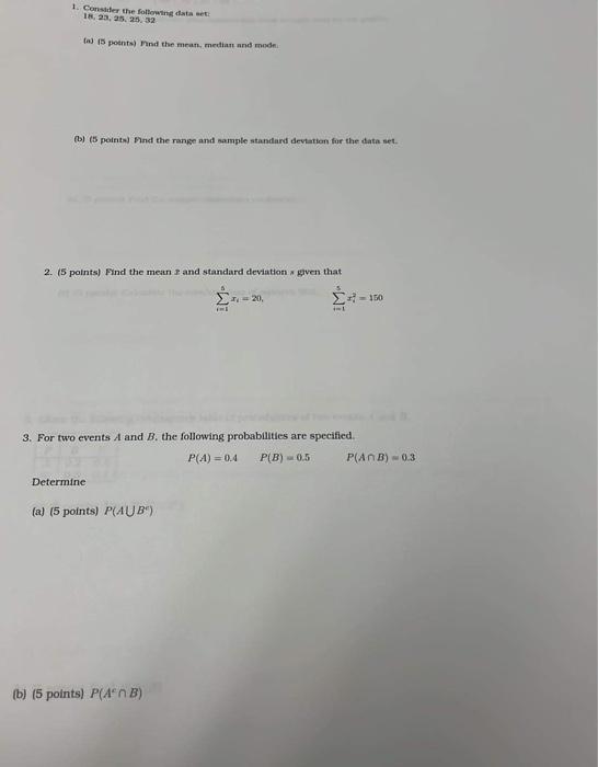 Solved (b) (5 pointa) Dhat the range and sample standard | Chegg.com