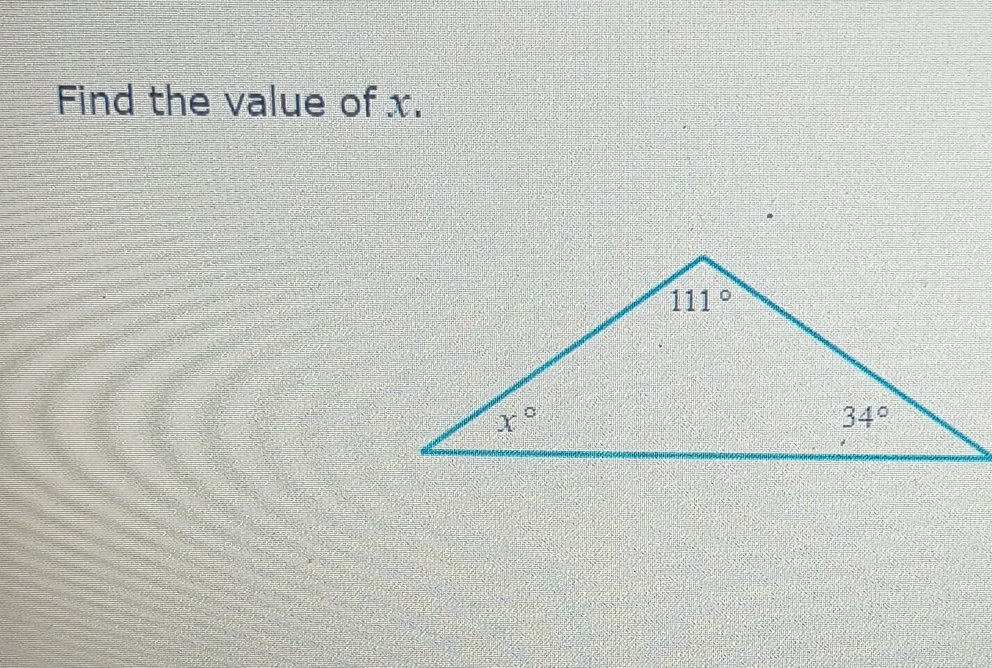 Solved Find the value of x. | Chegg.com