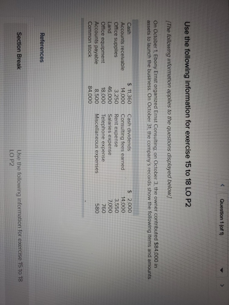 Solved Problem 1-8A Analyzing effects of Transactions LO, | Chegg.com