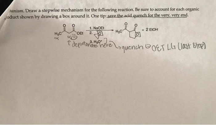 Solved hanism.Draw a stepwise mechanism for the following | Chegg.com