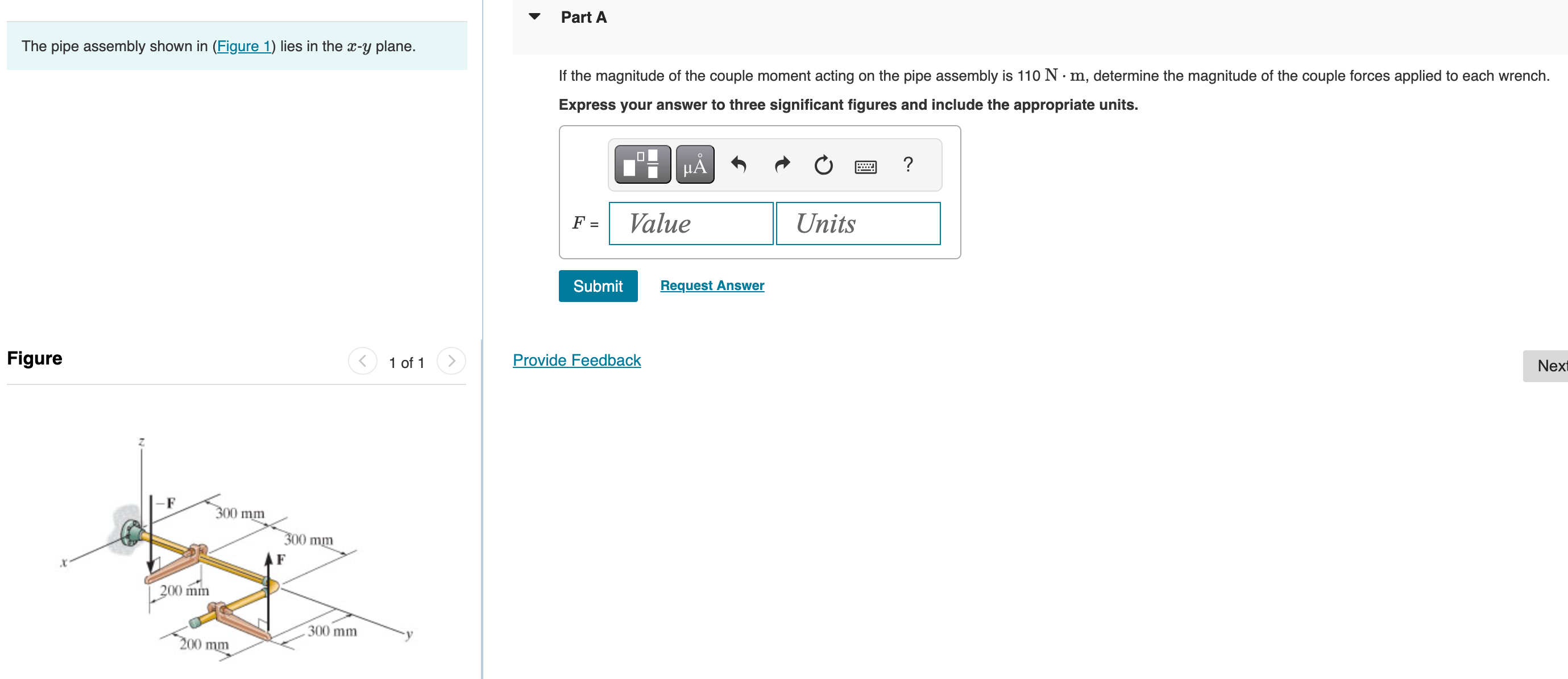 Solved The pipe assembly shown in (Figure 1) ﻿lies in the | Chegg.com