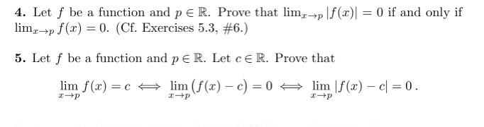 Solved Please help me with Q4 and Q5 by using the theorems, | Chegg.com