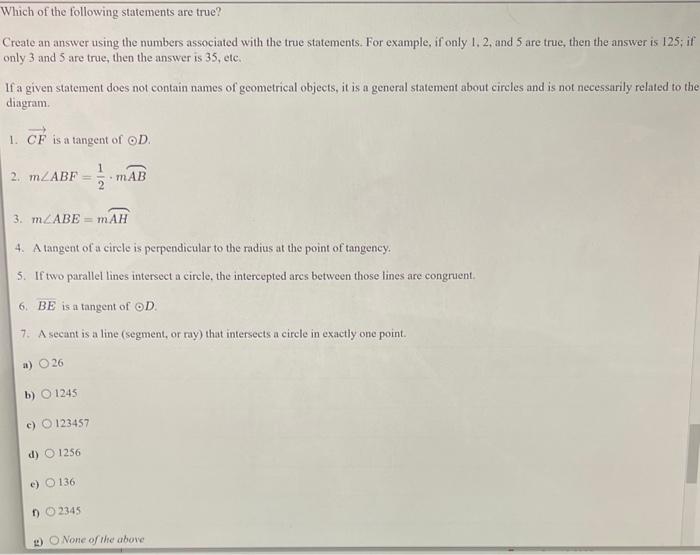 Solved Based on the above diagrams, which of the following | Chegg.com