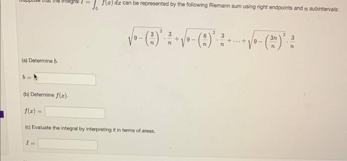 Solved 9−(n3)2⋅n3+9−(n6)2⋅n3+…+9−(n3n)2⋅n3 (a) Determine b. | Chegg.com