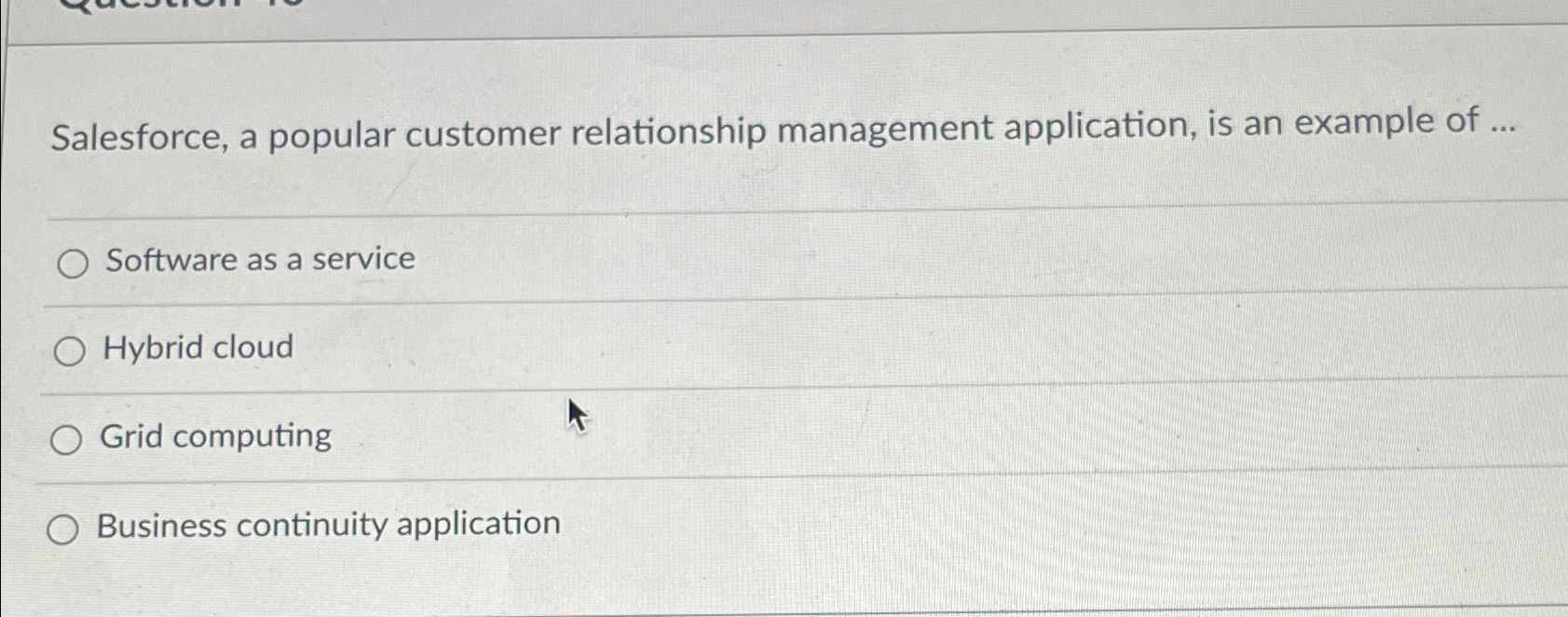 Solved Salesforce, a popular customer relationship | Chegg.com