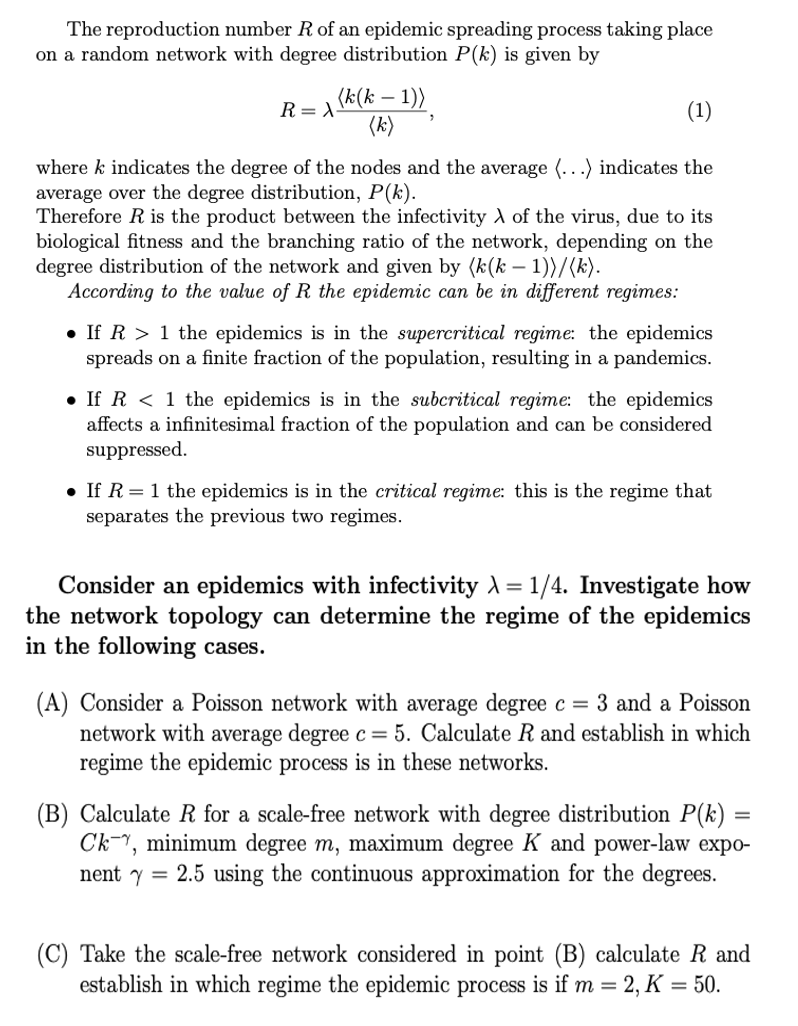 Solved Complex Networks. Please can someone read the first | Chegg.com