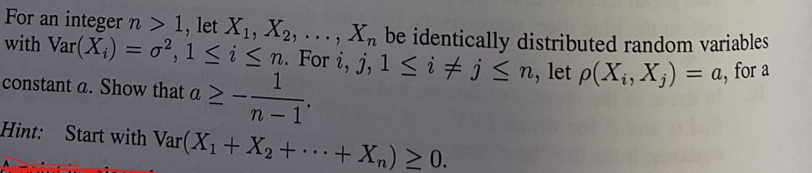 Solved ,For an ﻿integer n > 1, ﻿let X1, X2, ..., X, be | Chegg.com