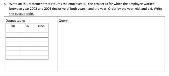 Solved Assume that a business has two tables EMP_TB and | Chegg.com
