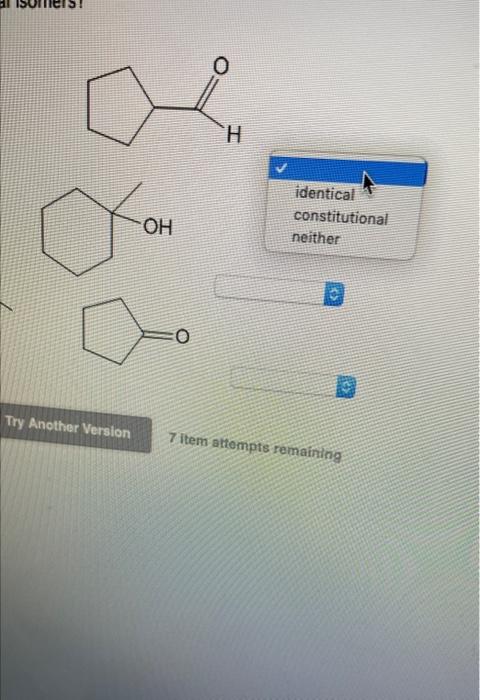 Solved Compare the two structural formulas in each set. Do | Chegg.com
