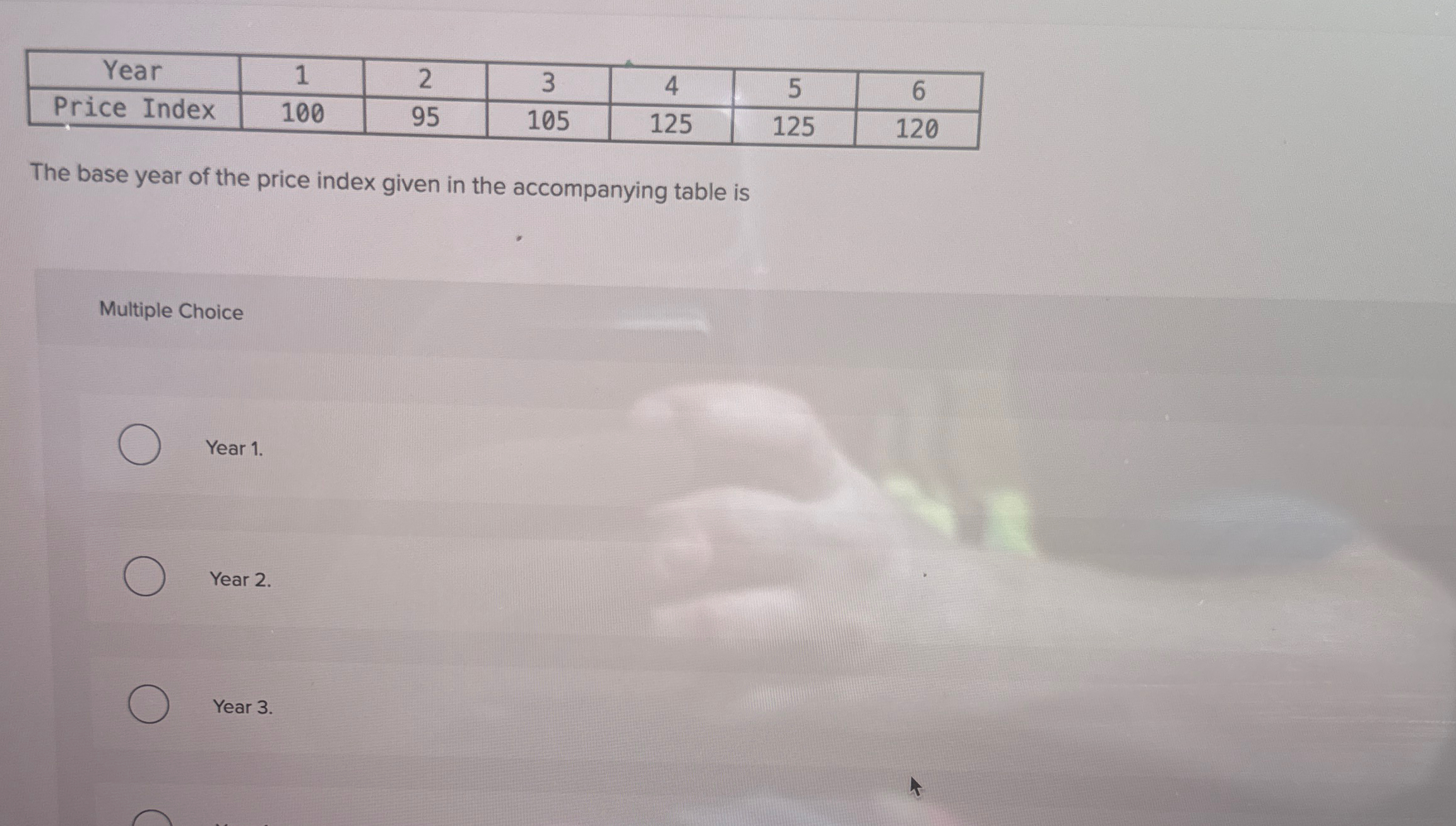 Solved \table[[Year,1,2,3,4,5,6],[Price | Chegg.com