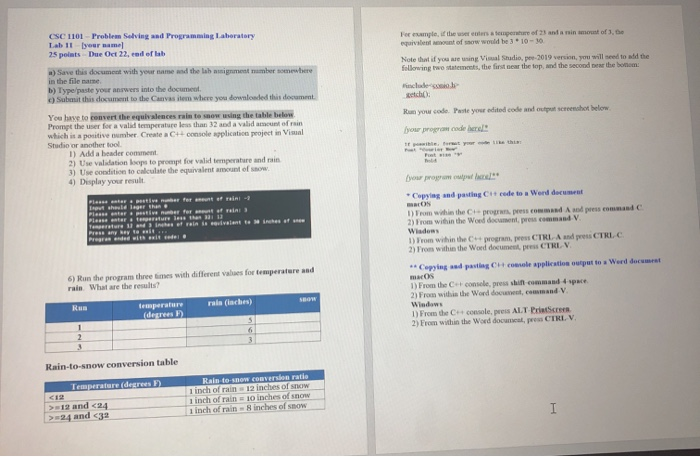 Solved Of The Csc 1101 Problem Solving And Programming