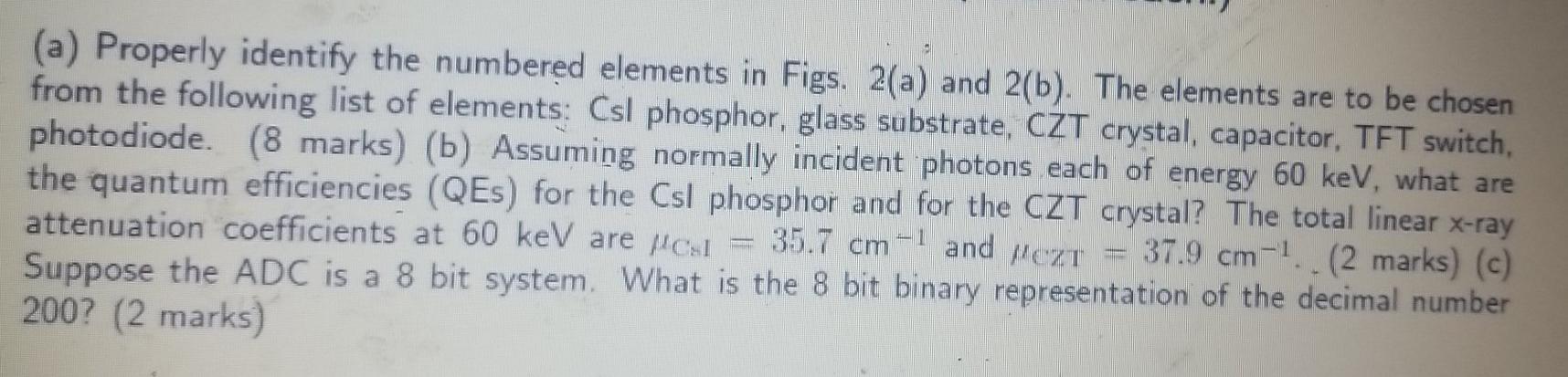 Solved Flat panel detectors (FPDs) are now popular detectors | Chegg.com