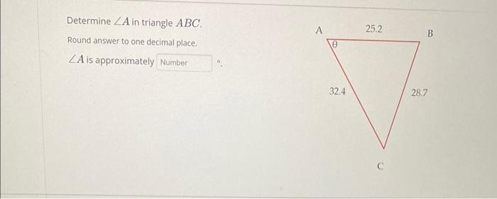 Solved Determine the value of b in ABC. Round answer to one | Chegg.com
