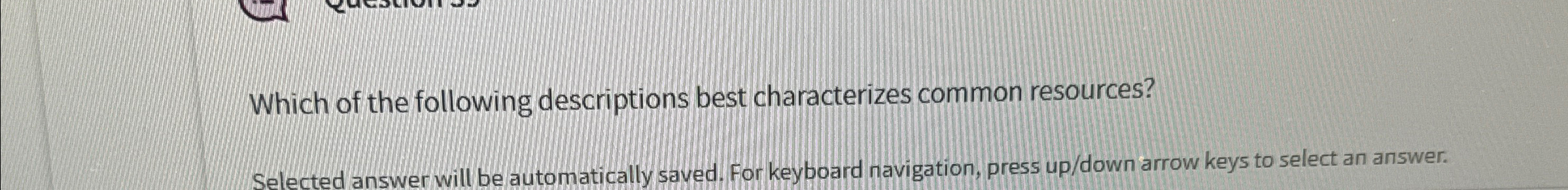 Solved Which of the following descriptions best | Chegg.com