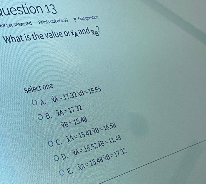 Solved 3. The following table includes two samples of | Chegg.com