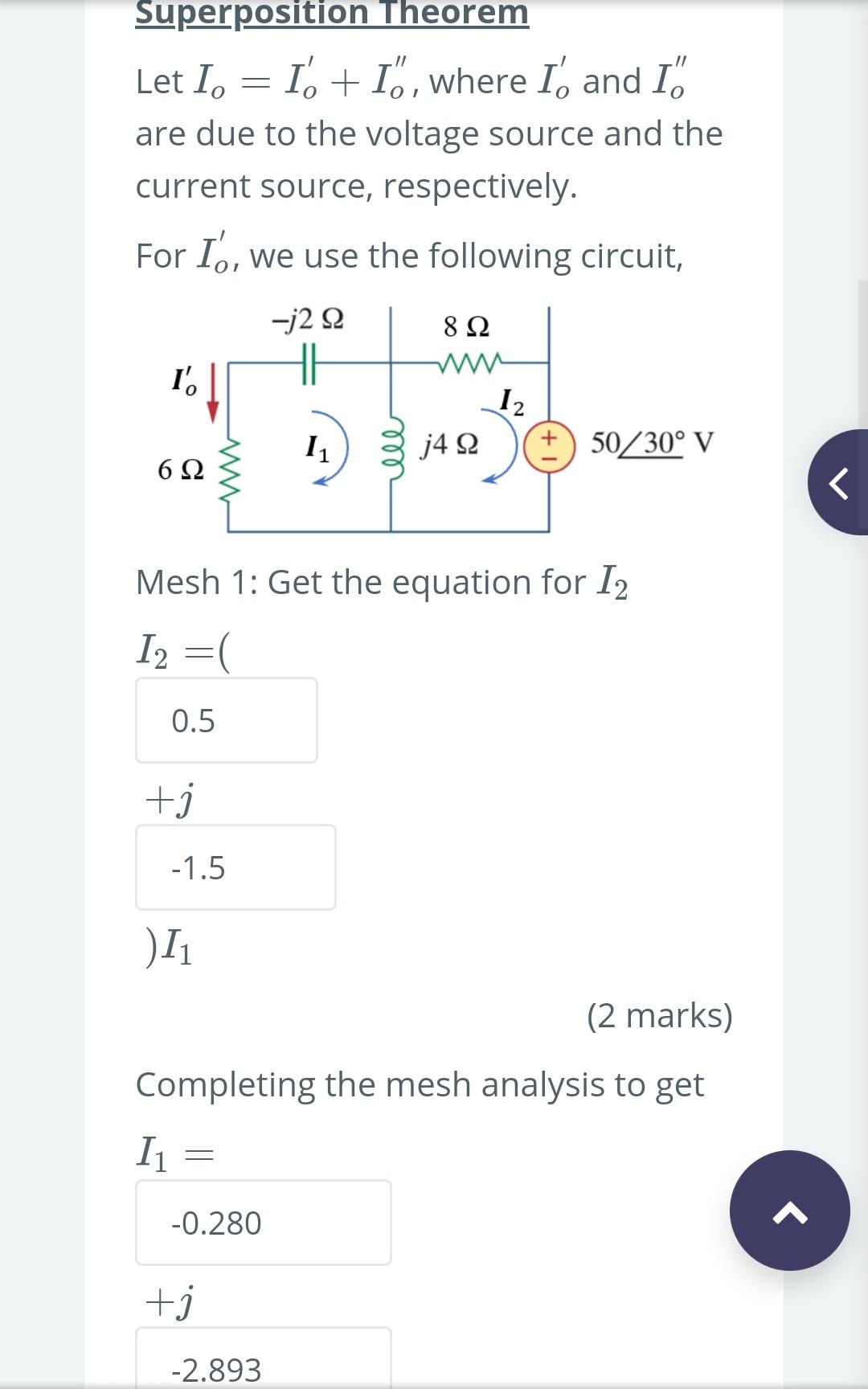 Solved Find I, using Mesh Analysis and Superposition | Chegg.com