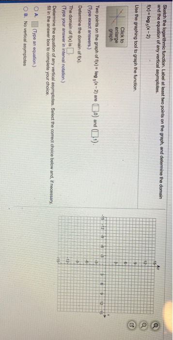 Solved 4 Sketch the logarithmic function. Label at least two | Chegg.com
