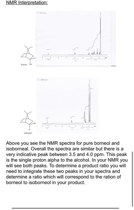 NMR Interpretation: & w Above you see the NMR spectra | Chegg.com