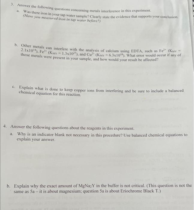 Solved 3. Answer the following questions concerning metals | Chegg.com