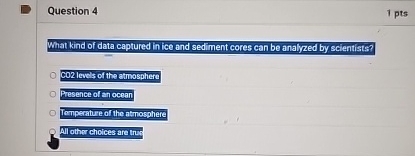 Solved Question 4What kind of data captured in ice and | Chegg.com