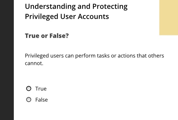 Solved Understanding and Protecting Privileged User | Chegg.com