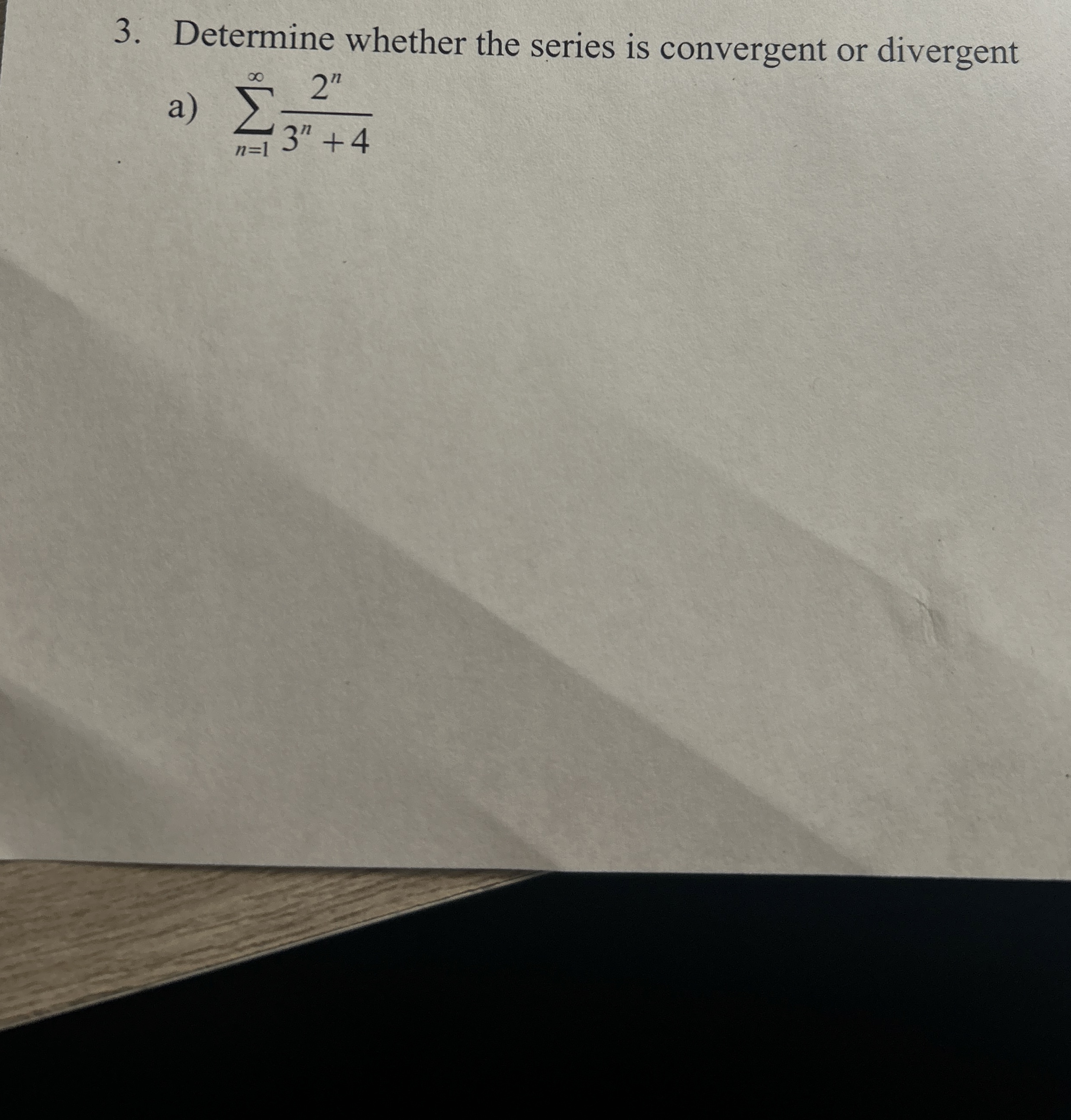 Solved Determine whether the series is convergent or | Chegg.com
