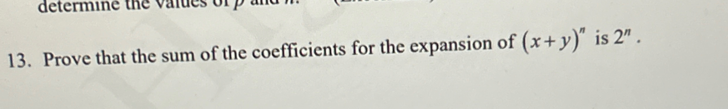 Solved Prove that the sum of the coefficients for the | Chegg.com