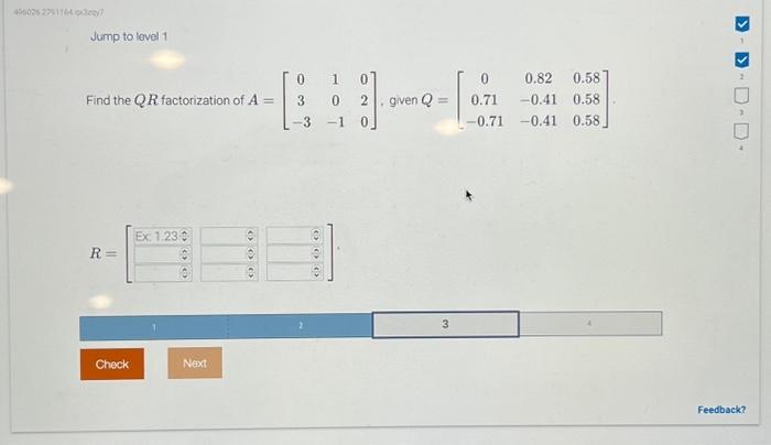 Solved Find the \\( Q R \\) factorization of \\( | Chegg.com